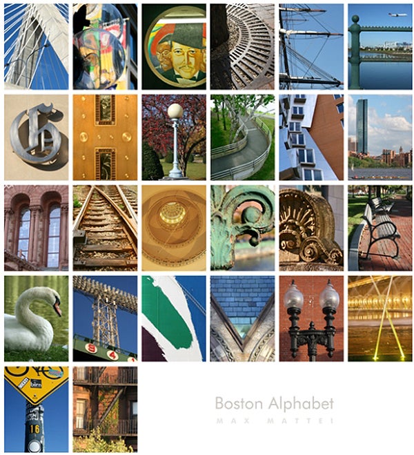 Artist Max Mattei Photographs the Alphabet in Boston and Cape Cod