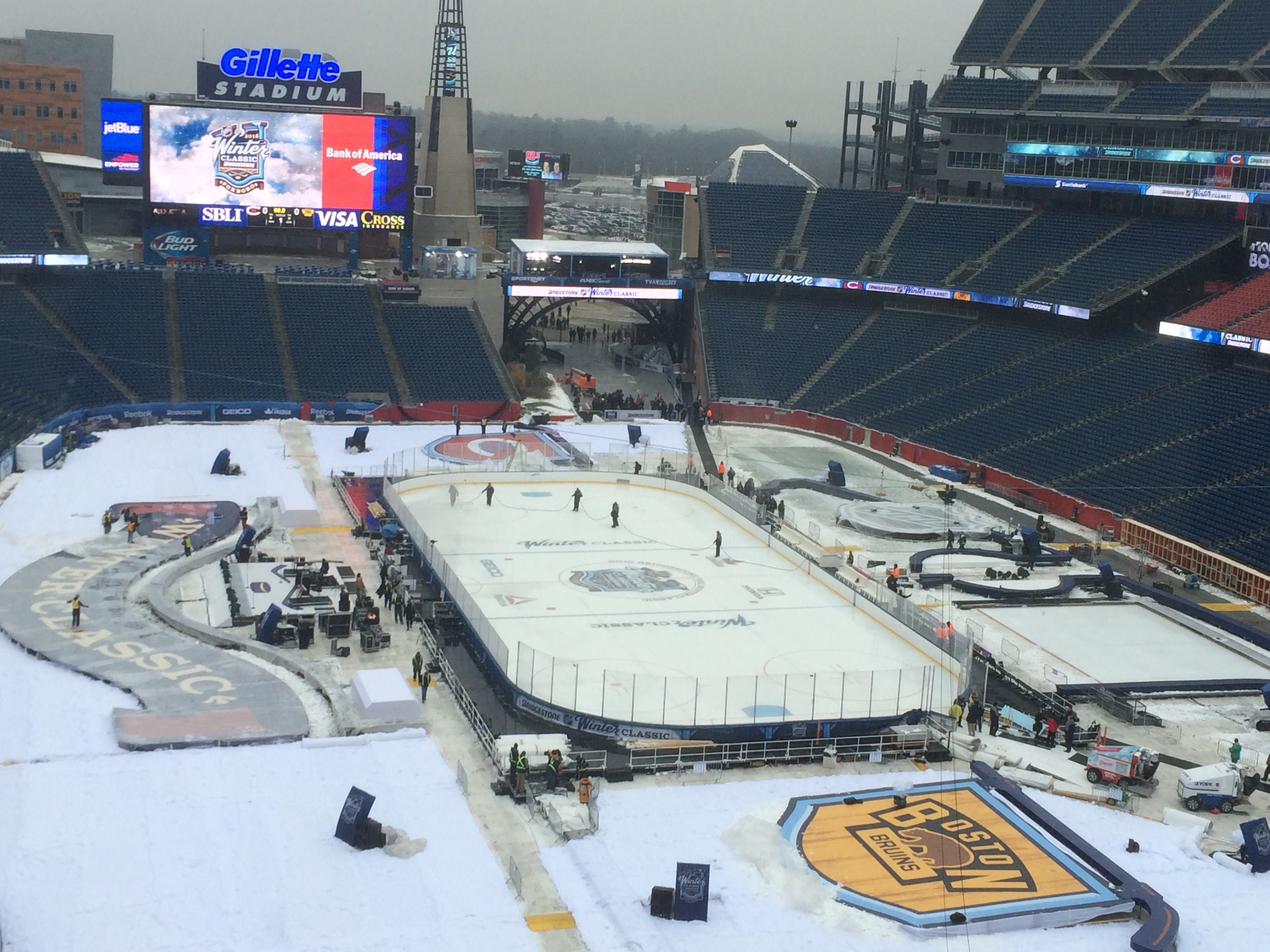 This Is How Gillette Stadium Was Readied for the Winter Classic