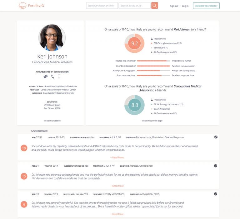 FertilityIQ Helps Patients Find the Right Fertility Doctor