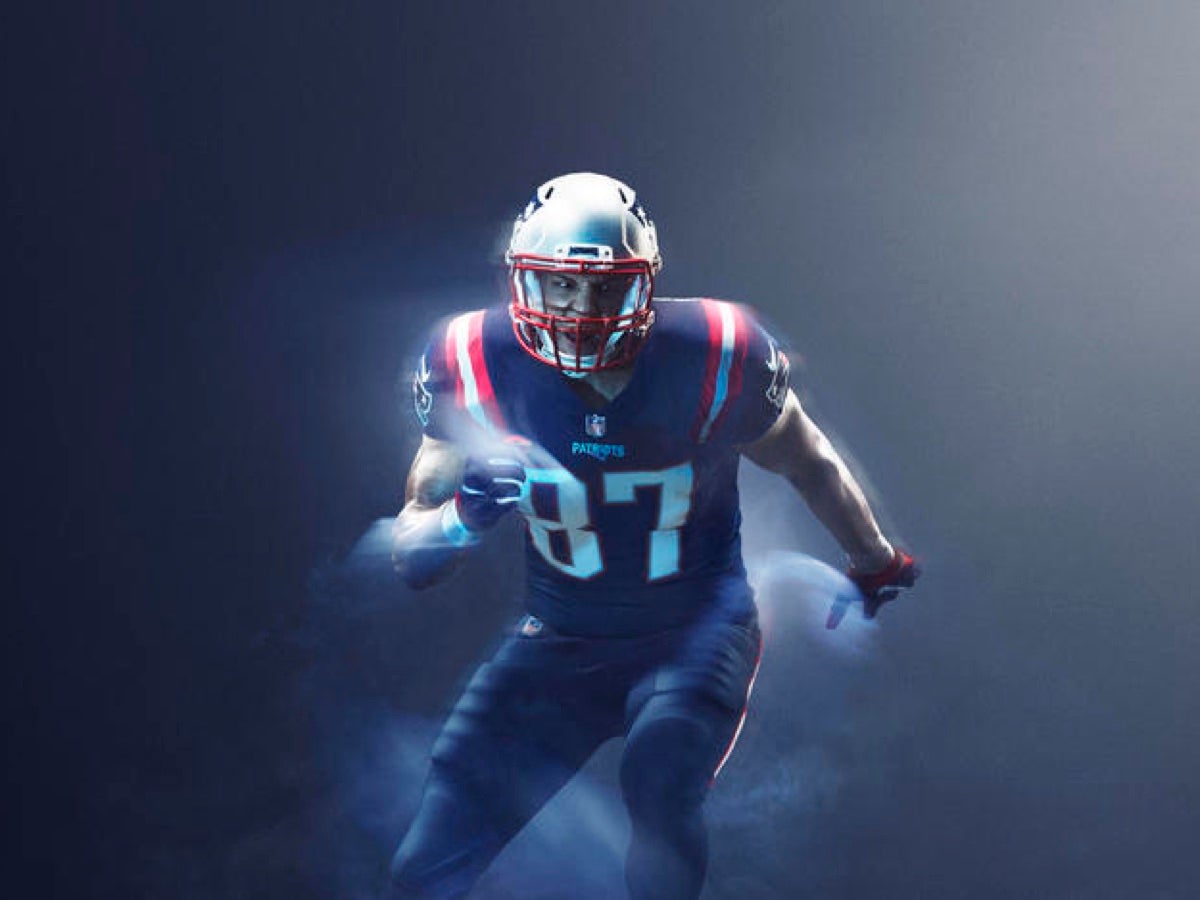 Patriots Unveil All-Blue Color Rush Uniforms