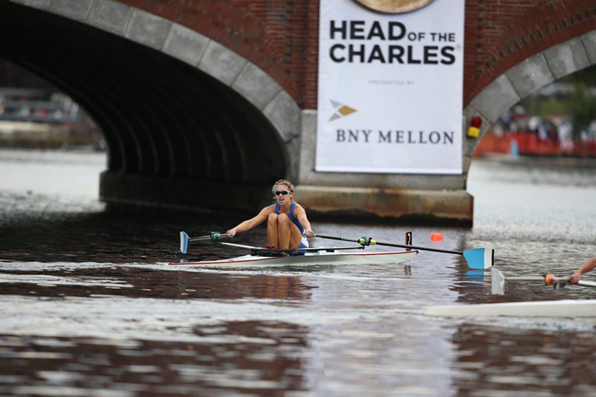 Olympian Gevvie Stone Takes on the Head of the Charles