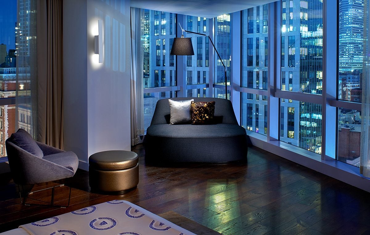 The Redesigned Rooms at the W Boston Hotel Are Stunning