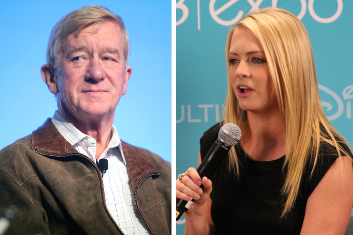 Bill Weld, Melissa Joan Hart Campaigning in Boston