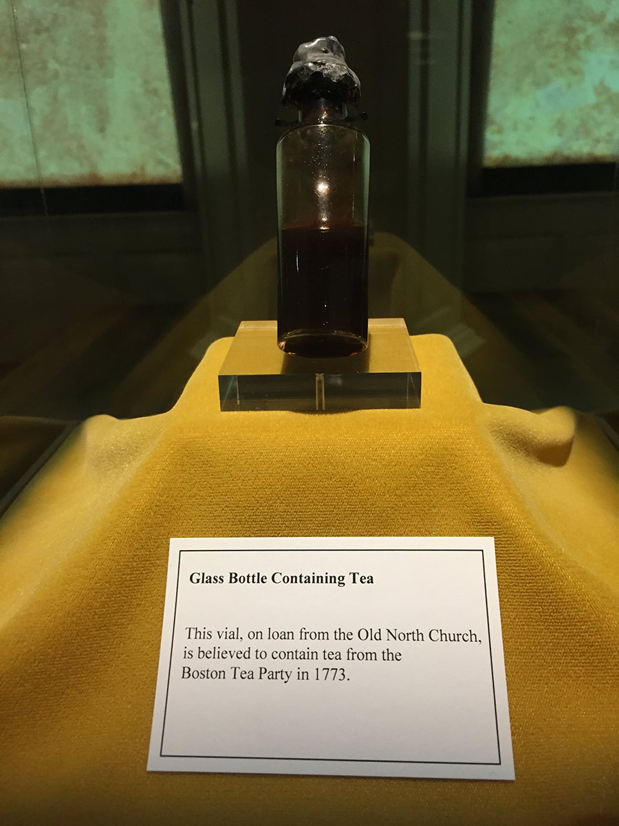 Check Out This Original Vial of Tea from the Boston Tea Party