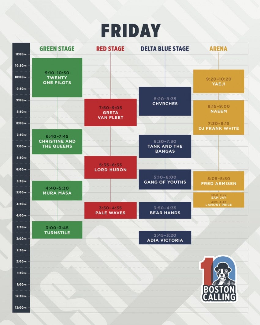 The Boston Calling 2019 Set Times Are Here, So Plan Carefully