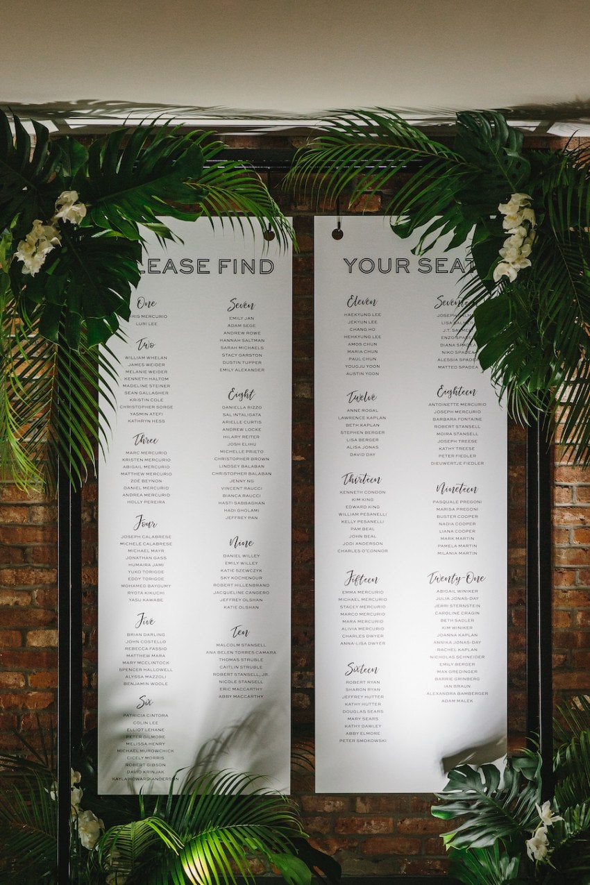 19 Creative Ways to Display Your Escort Cards and Seating Charts