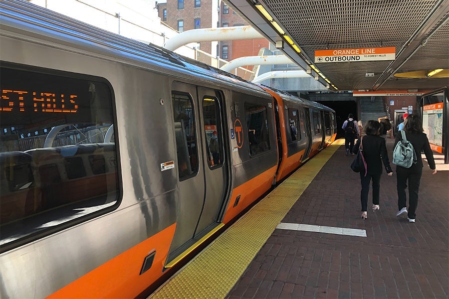 A New Orange Line Train Just Tiptoed Back onto the Tracks
