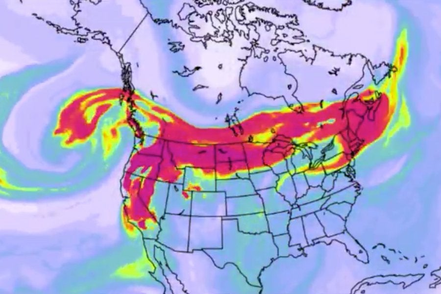 Those Aren't Clouds: West Coast Wildfire Smoke Reaches Massachusetts