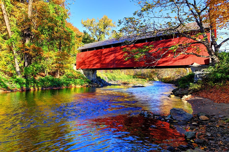 Five Idyllic Covered Bridges in Massachusetts