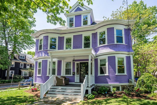 On the Market: A Picturesque Purple Home in Coolidge Corner